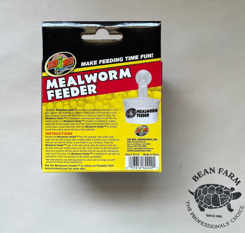 Hanging Mealworm Feeder for Reptiles